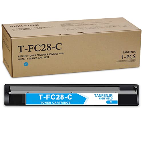 TANFENJR Compatible T-FC28 T-FC28-C Cyan Toner-Cartridge Replacement for Toshiba e-Studio 2330C 2830C 2820C Printer (1 Pack)