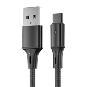 bgntbuk type c to type c cable 3a super fast charge braided alloy led front light data cable suitable for type c charging cable usb3 extension cable 25 ft