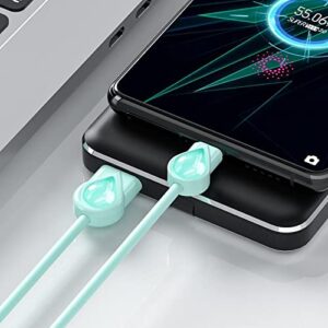 BGNTBUK Phone Chargers for Android 2PCS 1m 3A Silicone Data Cable Mobile Phone Color Fast Charging Line Liquid Soft Plastic Flash Charging Cable Test Light