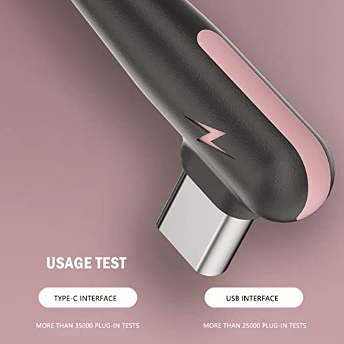 BGNTBUK Phones Chargers Android USB C Cable Right Angle 90° Elbow USB A to C Liquid Silicone Fast Charging Cable Usb3 A to B