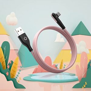 BGNTBUK Phones Chargers Android USB C Cable Right Angle 90° Elbow USB A to C Liquid Silicone Fast Charging Cable Usb3 A to B