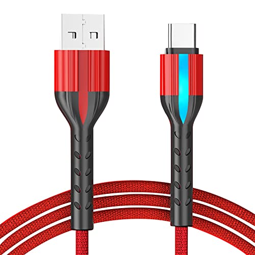 BGNTBUK Ps/2 Keyboard Extension Cable USB Android Illuminated LED Charging Cable 3.2ft (About 1m) Fast Charge for Any Device with Android Port 360 Charging Cable 6ft