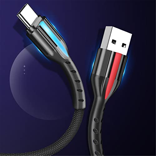 BGNTBUK Ps/2 Keyboard Extension Cable USB Android Illuminated LED Charging Cable 3.2ft (About 1m) Fast Charge for Any Device with Android Port 360 Charging Cable 6ft