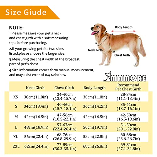 Waterproof Warm Dog Coat, Winter Windproof Dog Cold Weather Coats,Thick Padded Cotton Puppy Jacket Reflective Vest Clothes for Small Medium Large Dogs(X-Small, Khaki)