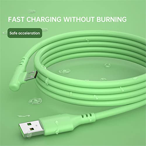 BGNTBUK Aux Cord USB Cable Right Angle 90° Elbow Liquid Micro USB 3A Fast Charging Cable Motion Controller Cord