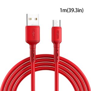 BGNTBUK Note 8 Charger Cable 6ft 1m Silicone Data Cable Mobile Phone Color Fast Charging Line Liquid Soft Plastic Flash Charging Cable Suitable for Android Interface C to C Charge Cable