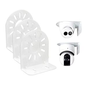 xzjmy 3-pack security camera mount bracket, wall mount bracket for dome cameras,floating wall shelves,small wall shelf for security cameras, baby monitors, speakers