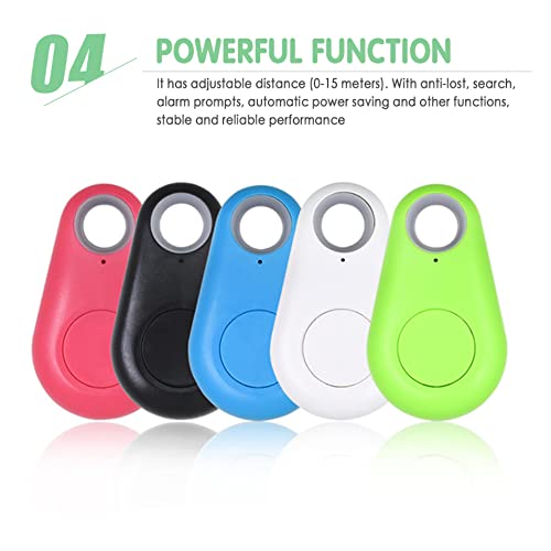 Riloer Smart GPS Tracker Anti-Lost Alarm Device, Wireless Bluetooth Tracker for Pet Child Bag Wallet Phone Key Finder