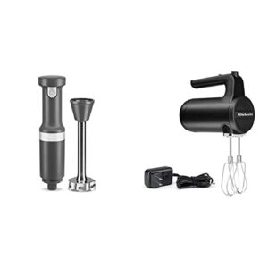 kitchenaid cordless variable speed hand blender - khbbv53 & cordless 7 speed hand mixer - khmb732