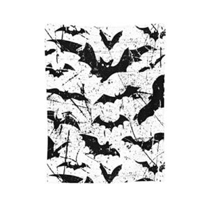 Halloween Bat Throw Blanket Super Soft Warm Bed Blankets for Couch Bedroom Sofa Office Car, All Season Cozy Flannel Plush Blanket for Girls Boys Adults, 50"X40"