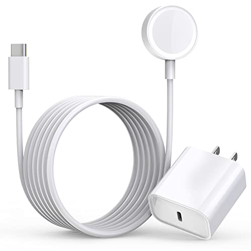 Watch Charger for Apple Watch Charger,USB C 20W Fast Charger Adapter 6.6FT iWatch Charger Magnetic Charging Cable Cord Apple Watch Charger for Apple Watch Support Apple Watch Series 8/7/6/5/4/3/2/1/SE