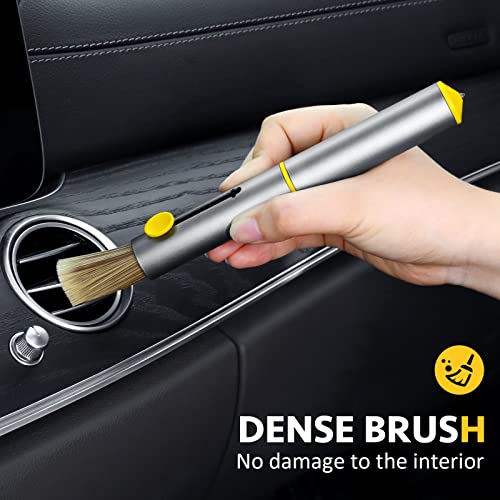 Multifunctional Car Cleaning Kit Car Detailing Brush Window Breaker Tire Cleaning Hook Car Cleaning Tools Car Accessories Detailing Kit Cleaning Supplies Automotive Dust Cleaner Air Vent Cleaning