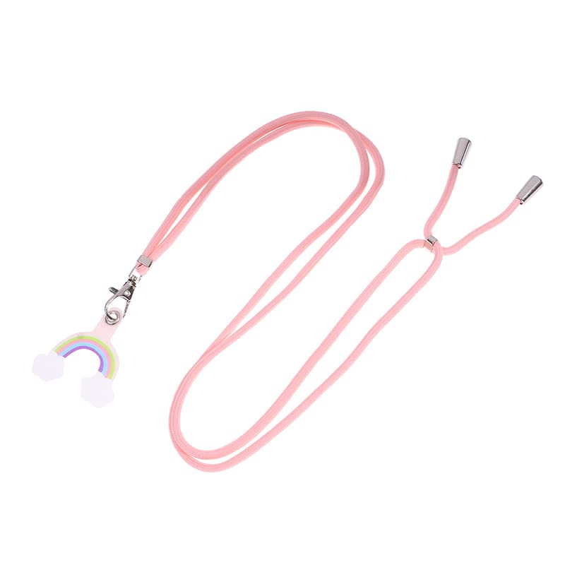 wovsrose 1PC Universal Phone Lanyard Card Fixed Mobile Phone Shell Colorful Neck Cord Anti-Lost Lanyard Strap Phone Adjustable Safety Tether