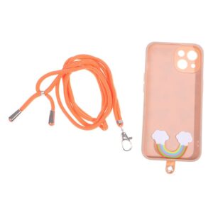 wovsrose 1PC Universal Phone Lanyard Card Fixed Mobile Phone Shell Colorful Neck Cord Anti-Lost Lanyard Strap Phone Adjustable Safety Tether