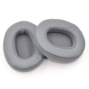 Hesh3 Earpads Replacement Protein Leather Ear Pads Cushions Cover Repair Parts Compatible with Skullcandy Crusher Evo Hesh 3 3.0 Hesh3 Venue Wireless ANC Over-Ear Headphones (Light Grey)