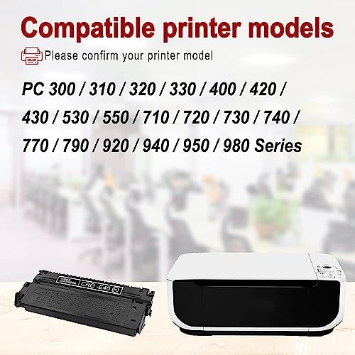 High Yield E40 Black Toner Cartridge (1491A002AA): NUC Compatible Cartridge E40 CRG-E40 Toner Replacement for Canon E40 Toner Cartridge PC 320 530 720 770 920 950 Printer - 1 Pack