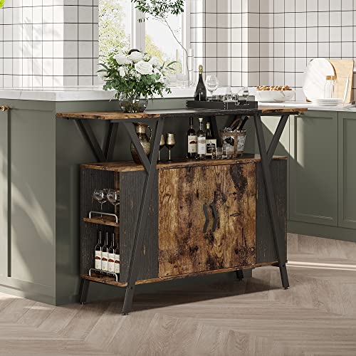 Bestier Buffet Cabinet with Storage, Kitchen Sideboard with Adjustable Shelf, Coffee Bar Cabinet for Kithcen Dinning Room Living Room.