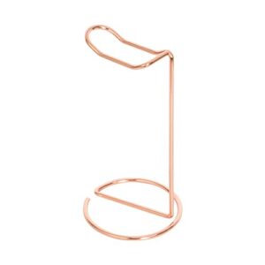 arfuka headphone stand headset holder headset stand stainless steel earphone hanger gaming headphone holder for headphone earphone desk home office headset (rosegold)