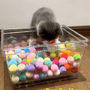 HEUHAI Cat Balls, 40 Pack 1.25 Inches 10 Colors, Soft and Non-Fading Cat Toy Balls, Cats, Ferrets, for Small and Medium Breed Sizes