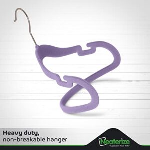 Clothes Baby Hangers for Closets - Unique Notches for Non Slip. Heavy-Duty Velvet Kids & Toddler Hangers for Closet | Ultra Thin Design for Space Saving. Ganchos De Ropa para Bebe (60 Pack Purple)