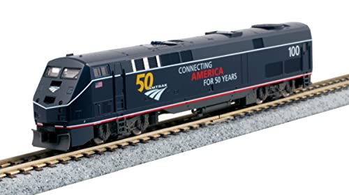 Kato USA Model Train Products N GE P42 Amtrak Midnight Blue #100 w/ 50th Anniversary Logo (176-6035)