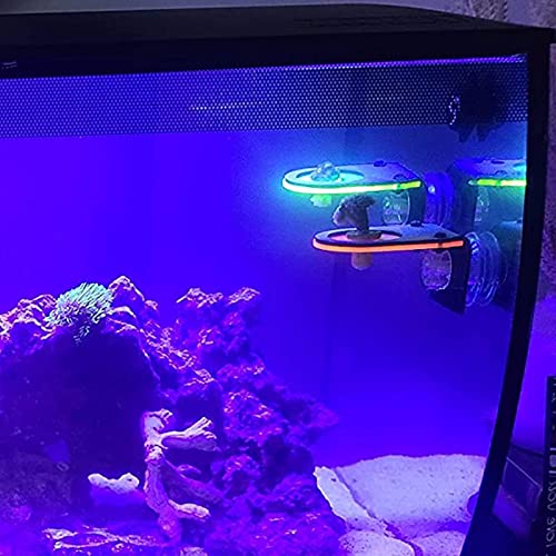 8Pcs Coral Frag Rack Fluorescent Coral Brackets Holder, Acrylic Coral Frag Rack with Powerful Suction Cup and Placstic Screws, Marine Reef Aquarium Spare Parts Suitable for Household Fish Tanks