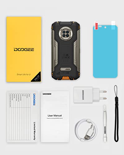 DOOGEE Rugged Smartphone(2022), S96 GT 6.3" 8GB+256GB Waterdrop Screen Rugged Phone Unlocked, Android 12 Phone, Night Vision, 48MP Quad Camera, IP68 Waterproof Ourdoor Cell Phone, NFC, OTG, Dual 4G