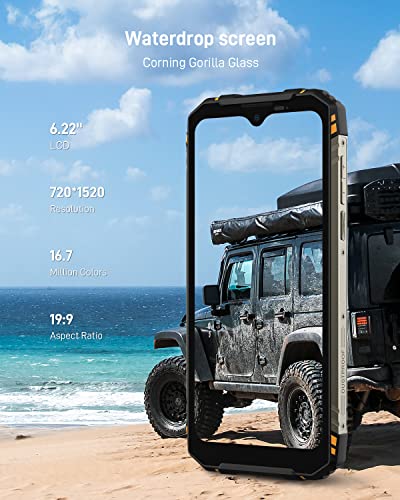 DOOGEE Rugged Smartphone(2022), S96 GT 6.3" 8GB+256GB Waterdrop Screen Rugged Phone Unlocked, Android 12 Phone, Night Vision, 48MP Quad Camera, IP68 Waterproof Ourdoor Cell Phone, NFC, OTG, Dual 4G