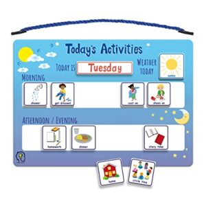 Today's Activities Daily Routine Visual Timetable Magnetic Tile Chart for Children