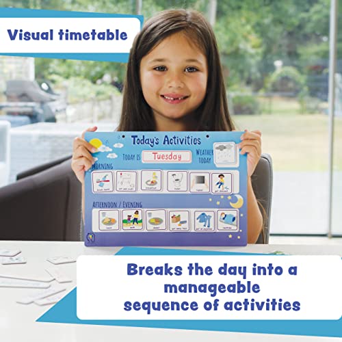 Today's Activities Daily Routine Visual Timetable Magnetic Tile Chart for Children