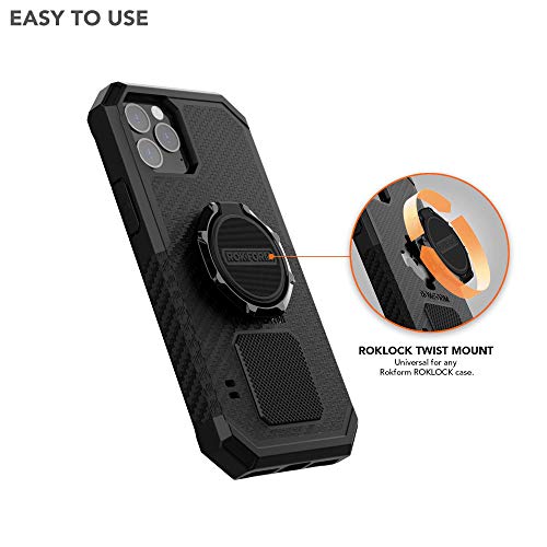 Rokform - iPhone 14 Pro Max MagSafe Compatible Rugged Case + RokLock Sport Ring Stand & Grip + 2-Pack Screen Protector Kit