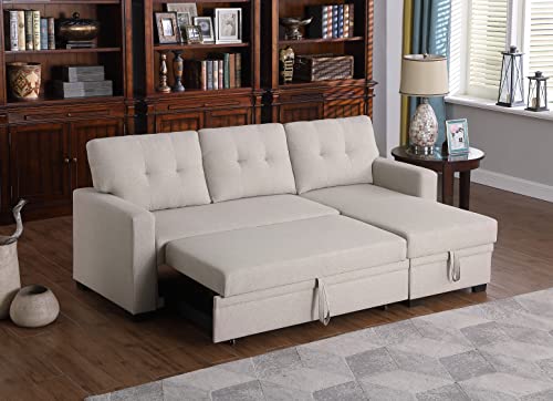 Devion Furniture Sandy Sofabed, Beige