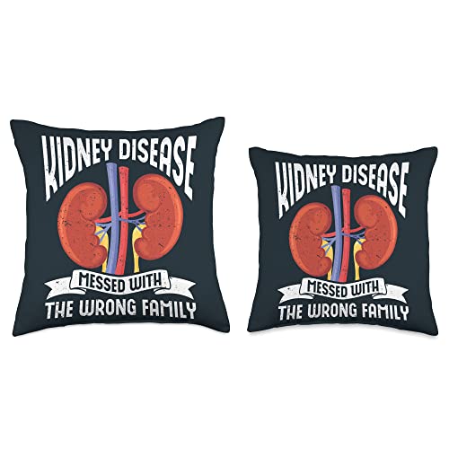 Kidney Transplant Gifts for Donor and Recipients Anniversary Kidney Transplant Throw Pillow, 16x16, Multicolor