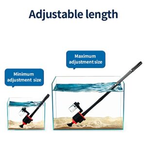 CHERLAM Electric Aquarium Gravel Cleaner, 5 in 1 Automatic Tank Cleaning Tool Set,Removable Vacuum Water Changer Sand Algae Cleaner Washer Filter Siphon,Algae Water Remover for Turtle/Betta Fish Tank