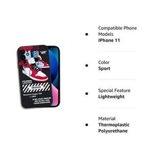 BHISAJYAM Cool for iPhone 11 Case for Boys Men Basketball Sneaker Designer Sports Compatible with iPhone 11 Cases