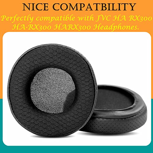 TaiZiChangQin HA-RX300 Upgrade Ear Pads Ear Cushions Replacement Compatible with JVC HARX300 HA RX300 Headphone ( Fabric Earpads )