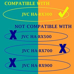 TaiZiChangQin HA-RX300 Upgrade Ear Pads Ear Cushions Replacement Compatible with JVC HARX300 HA RX300 Headphone ( Fabric Earpads )