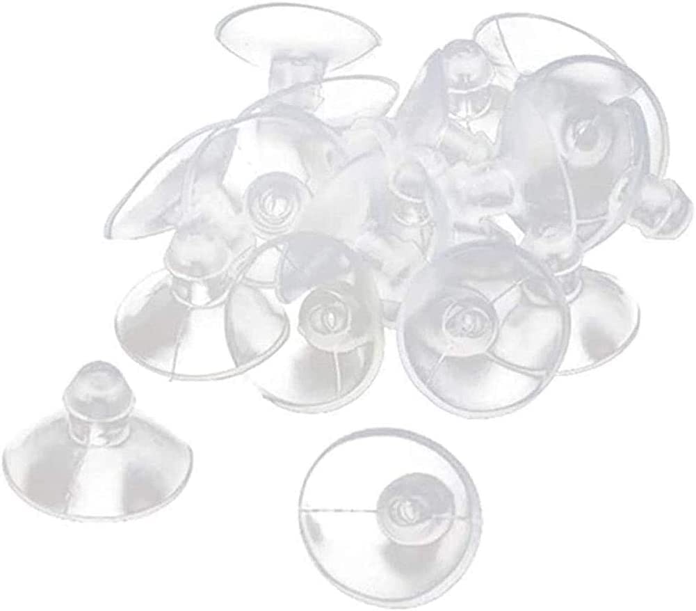 TANGMENGXI 20PCS 18mm/0.7" Furniture Desk Glass Transparent Anti-Collision Suction Cups Sucker Hanger Pads for Glass Plastic Without Hooks