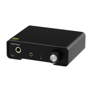 topping dx1 decoder ak4493s xu208 dac&headphone amplifier support up to dsd256 pcm384 mini dac(black)