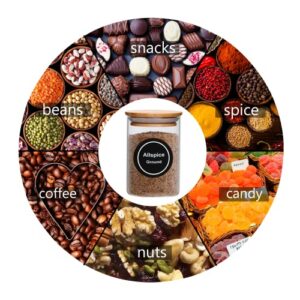 5.7 OZ Spice Jars,16 Pack Glass Spice Jars with Labels and Chalk,Seasoning Containers for Spice,Sugar,Salt,Coffee,Tea