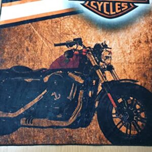 Harley Rug, Motorcycle Rug, Biker Rug, Motorcycle Carpet, Best Rug for Biker