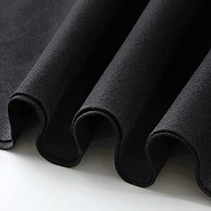 haofeijh felt fabric 36 * 36 inch wide 1.6mm,fabric sheets soft woven acrylic craft fabric for diy craftwork sewing patchwork,craft felt(black)