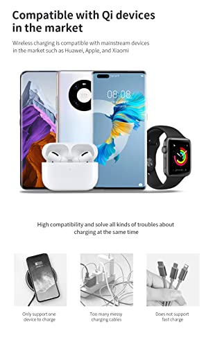 Productive Bee Tree Design Fast 3-in-1 Wireless Charging Station for iPhone 11/12/13, Pro, Pro Max, Mini, Apple Watch, AirPods2/Pro