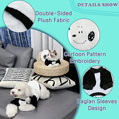 MESHEEN Dog Sweaters Shirt for Small Dogs and Cats Made of Soft Skin Friendly Double Sided Plush Fabric Keep Your Pet Warm and Cozy, Dog Coat Use Snoopy Cartoon Pattern Embroidery Design