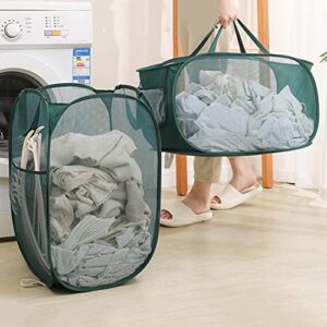 VALINK Mesh Popup Laundry Hamper,Popup Mesh Laundry Basket,for Washing Storage,Kids Room,Dorm or Travel