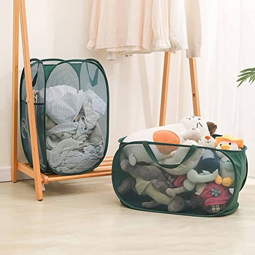 VALINK Mesh Popup Laundry Hamper,Popup Mesh Laundry Basket,for Washing Storage,Kids Room,Dorm or Travel