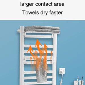 Constant Temperature Electric Heating Towel Rack Bathroom Toilet Towel Rack Hanging Rod Rack,White