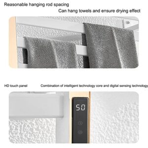 Constant Temperature Digital Display Timing Electric Heating Towel Rack Household Bathroom Bathroom,White