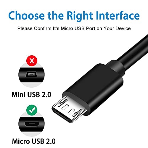 Toxaoii Replacement USB Micro Nikon Photo Transfer Cable Cord, Compatible with Nikon D3400 D3500 D5600 D7500, Coolpix aw130 Camera UC-E20/E21 Charging Cable for Canon PowerShot SX720 HS