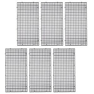 mipcase 6pcs plastic fishes plates black screen fish grids baby breeding light aquarium separator board shrimp diffuser filter filtration mesh grid egg tray crate partition bottom xcm